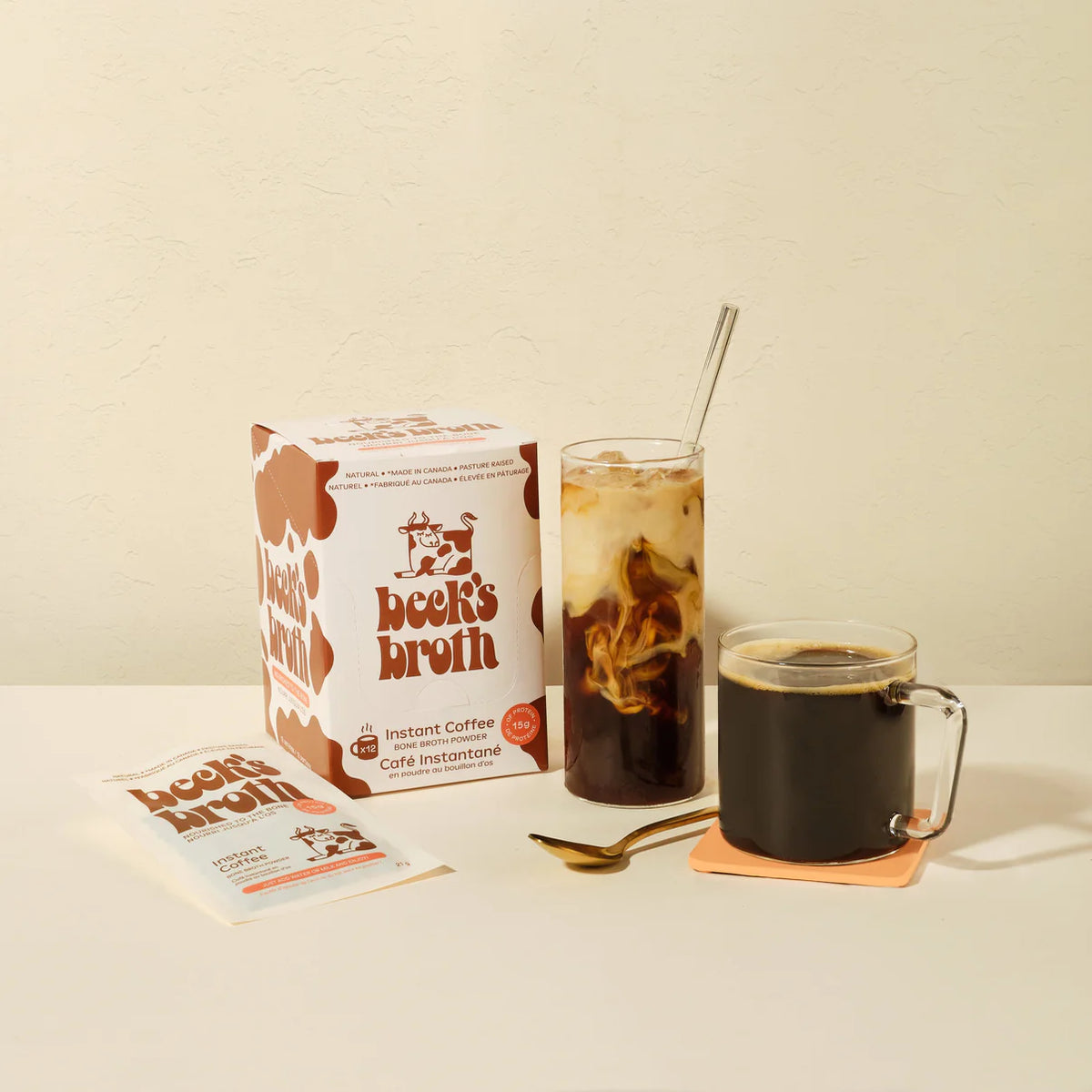 Beck's Broth - Bone Broth Instant Coffee 21g Pack – Coffee Stiles