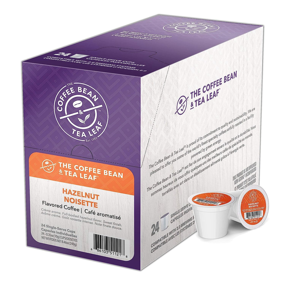 Coffee Bean and Tea Leaf - Hazelnut Flavoured Coffee 24 Pack – Coffee ...