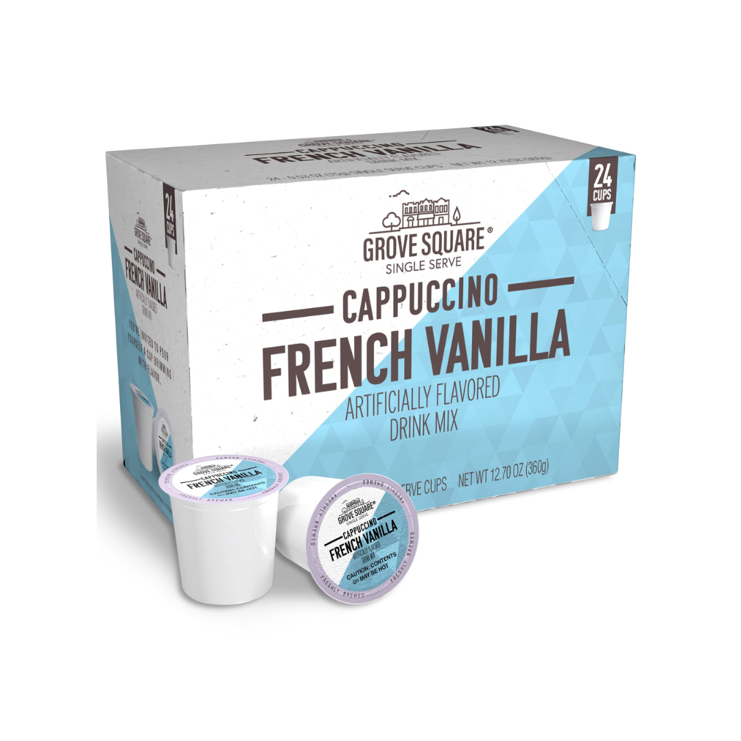 Grove Square - French Vanilla Cappuccino 24 Pack – Coffee Stiles