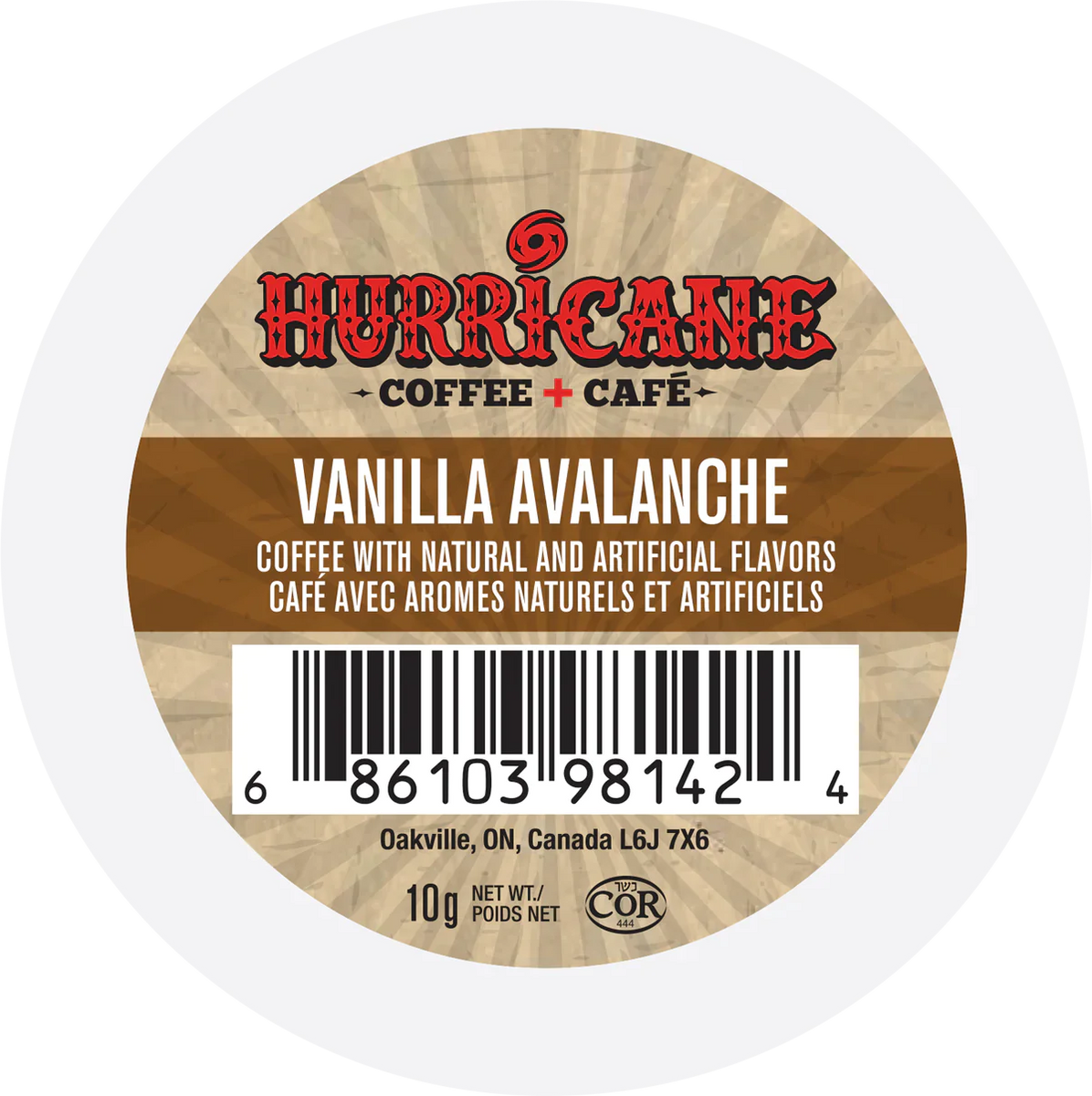 Hurricane Coffee - Vanilla Avalanche 24 Pack – Coffee Stiles