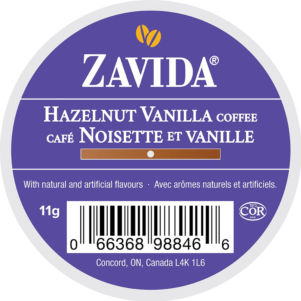 Zavida - Hazelnut Vanilla 24 Pack – Coffee Stiles